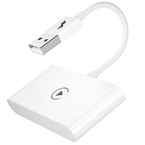 LXJADAP CarPlay Wireless Adapter, for Wired Apple CarPlay Wireless Adapter, Compatible with Cars from 2016 & iPhone iOS 10+, Black Car Play Dongle Plug and Play, 5GHz Wi-Fi Wireless CarPlay…