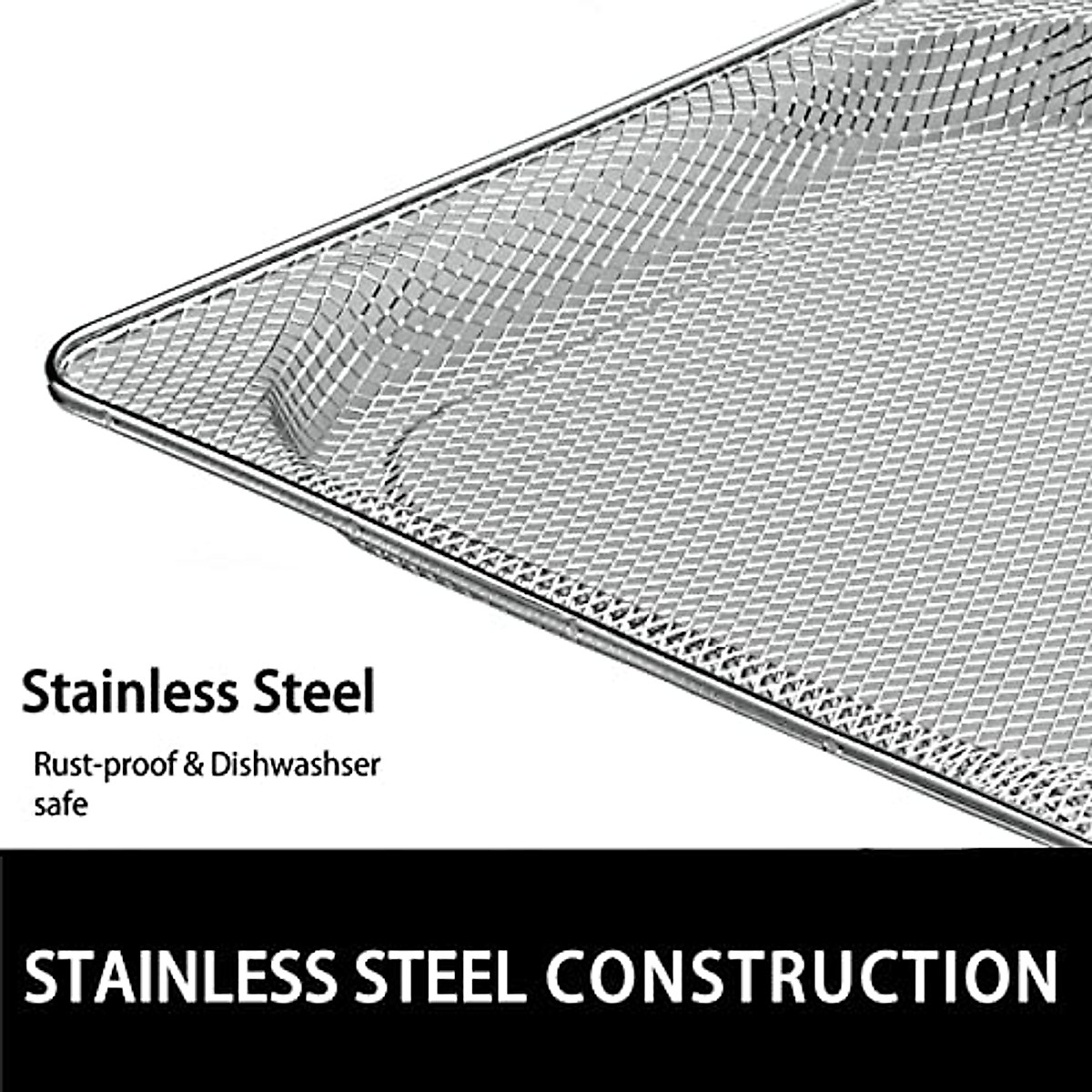 Replacement Air Fry Basket for Ninja Foodi SP101 Air Fryer Oven,Stainless Steel Air Fryer Basket for Ninja Foodi SP100,SP101B1,SP101C,Accessories for Ninja Foodi 8-in-1 Digital Air Fry Oven