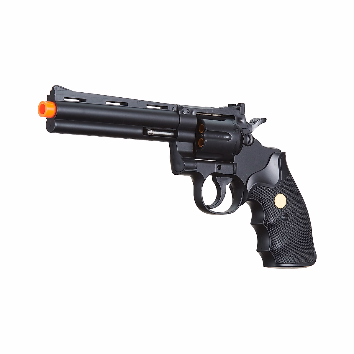 Airsoft 36B Spring Revolver Low Powered Airsoft Pistol Durable Plastic -Black