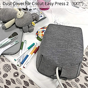 Zaracle Hard Case Carrying Travel Bag Dust Cover for Easy Press 2 (Gray, 6"x7")