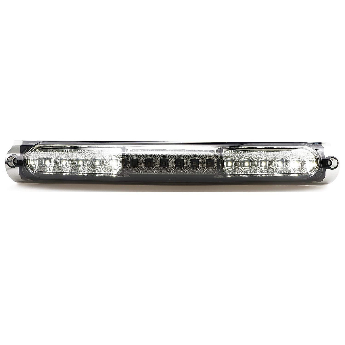 3rd Brake Light for 1997-2004 Ford F150 LED Third Rear Cargo Lamp High Mount Stop light Chrome Housing + Smoke Lens