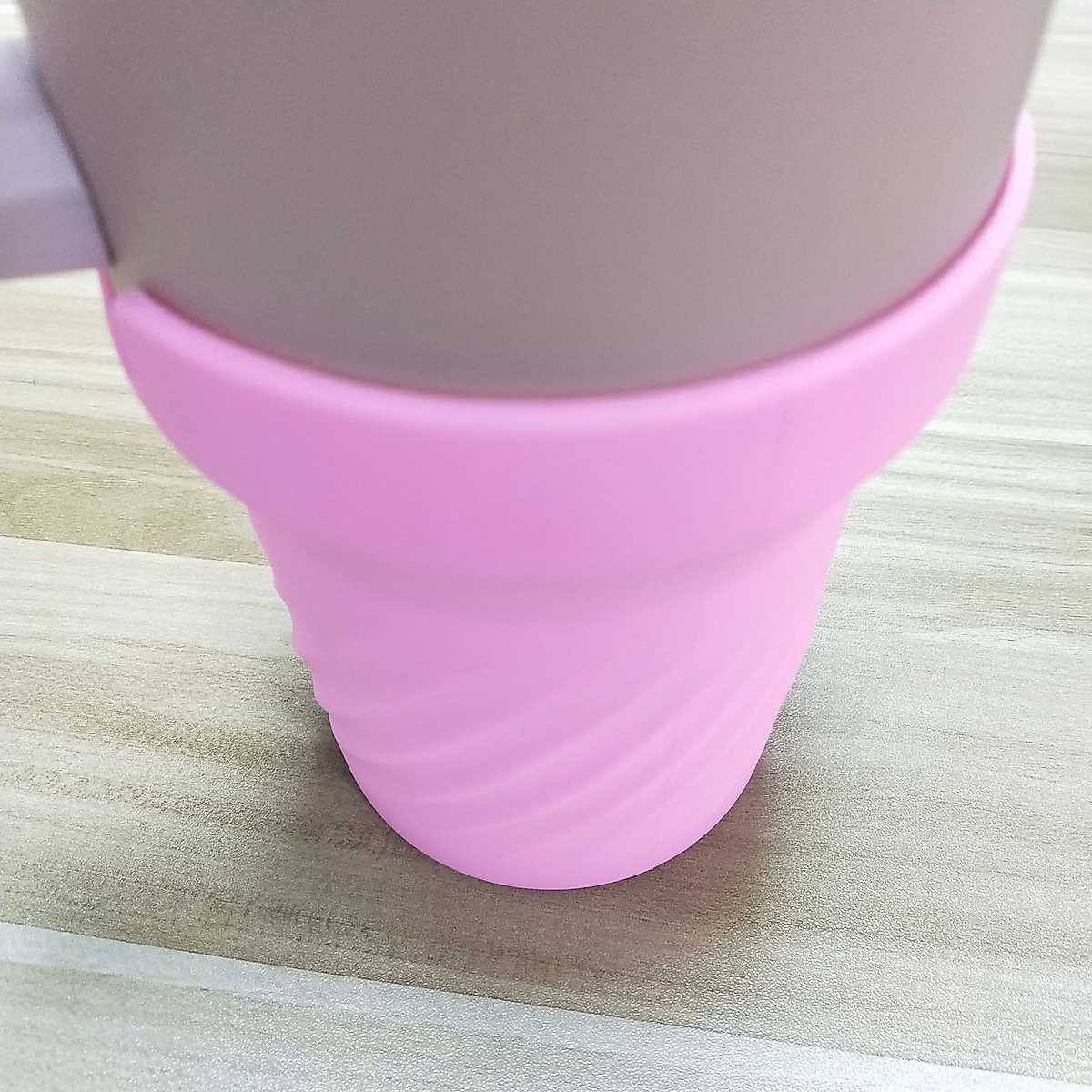 Gavoyeat Silicone Boot for Stanley Cup 40 oz, Cup Bottom Protector Sleeve Cover Fit with Stanley Quencher H2.0 FlowState Tumbler/Adventure Quencher Tumbler (40 oz, Rose Red, 1)