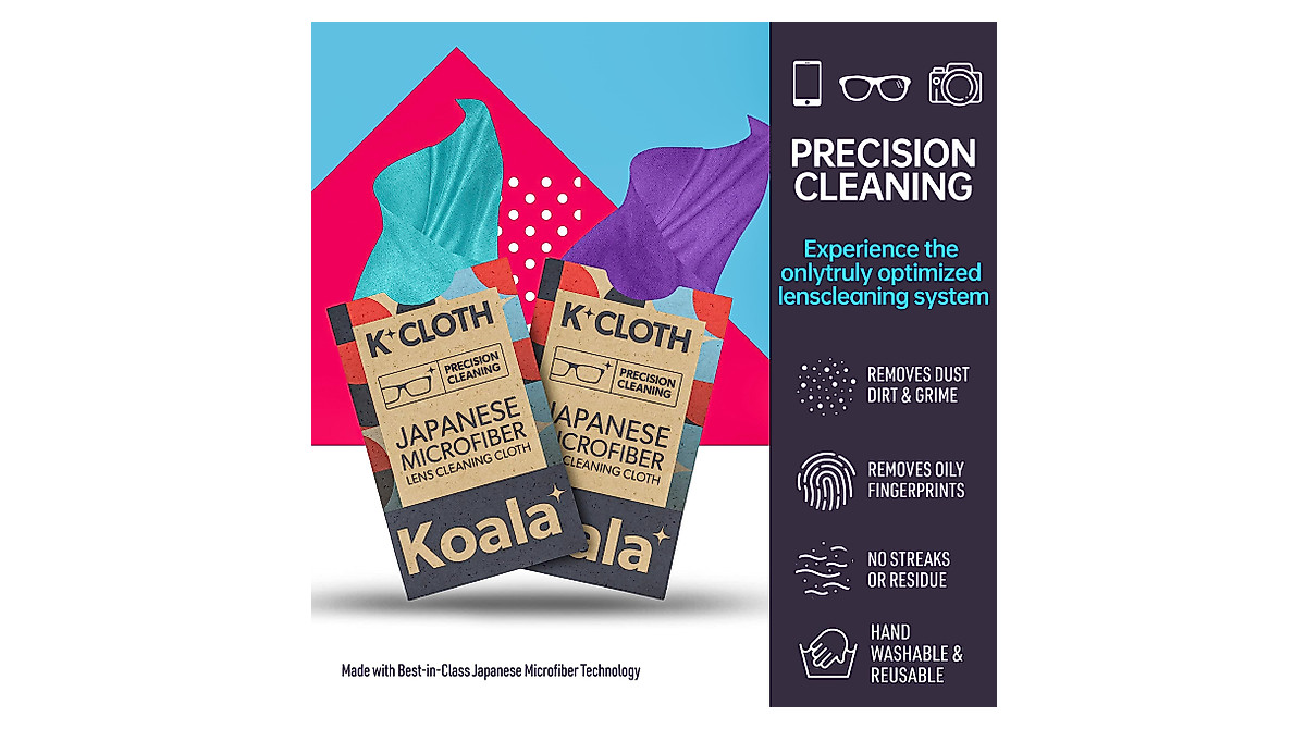 Koala Lens Cleaning Cloth - Premium Japanese Microfiber
