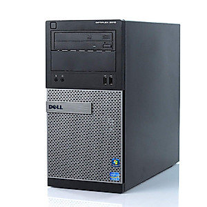 Dell OptiPlex 3010 MT Desktop PC - Intel Core i3-3210 3.2GHz, 8GB, 500GB HDD, DVDRW, Windows 10 Professional (Renewed)