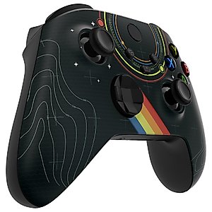eXtremeRate Custom Shell for Xbox Series X & S Controller - Revitalize Your Controller - Stars Explorer Replacement Cover Front Housing Cover for Xbox Core Controller Wireless [Control NOT Included]