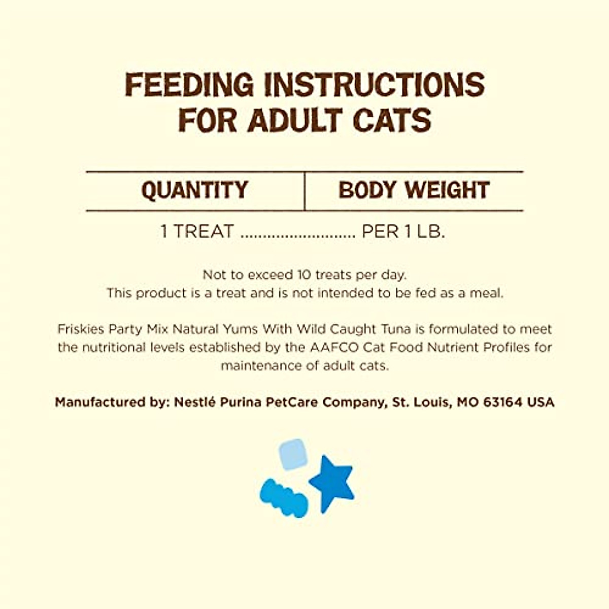Purina Friskies Natural Cat Treats, Party Mix Natural Yums With Wild Caught Tuna and added vitamins, minerals and nutrients - 20 oz. Canister