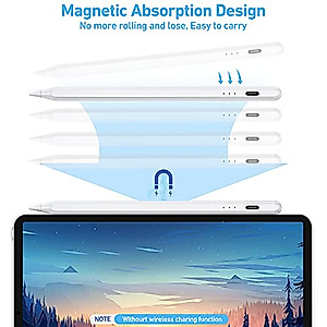 Stylus Pen for ipad, Active Pencil with Quick Charge, Palm Rejection Tilt Sensor, Magnetic Apple Pen Compatible with 2018-2022 iPad Pro 11"/12.9",iPad 10/9/8/7/6,iPad Mini 5/6,iPad Air3/4/5