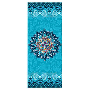 Large Yoga Towel 74"x27.5" Rubber Grip Dots Bottom Non Slip Soft Yoga Mat Towel with Travel Bag for Hot Yoga Pilates and Workout