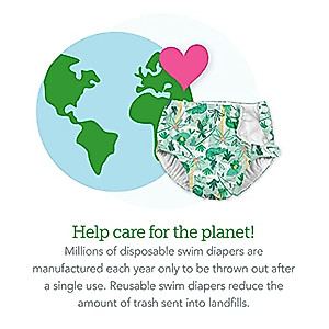 i Play Boys Reusable Absorbent Baby Swim Diapers Navy Tidal Waves 18 Months