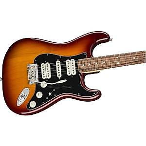 Fender Player Stratocaster HSH Electric Guitar, with 2-Year Warranty, Tobacco Burst, Pau Ferro Fingerboard