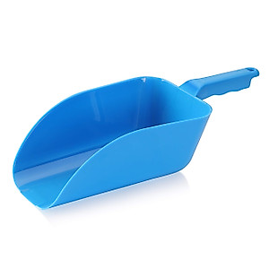 New Star Foodservice 34462 Polycarbonate Plastic Utility Ice Scoop. Blue, 64-Ounce