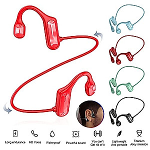 XUnion Wireless Bluetooth Headset Bone-Conduction Headphones Bluetooth 5.2 Wireless Earbuds Outdoor Sport Headset Business Headset K