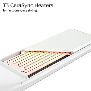 T3 Lucea 1.5” Professional Flat Iron with Wider Plates for Smooth, Frizz-Free Results on Long, Thick or Coarse Hair, Custom Blend Ceramic Straightening & Styling Iron with 9 Adjustable Heat Settings