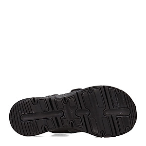 Skechers Women's Arch FIT-New Start Sport Sandal, Black/Black, 7