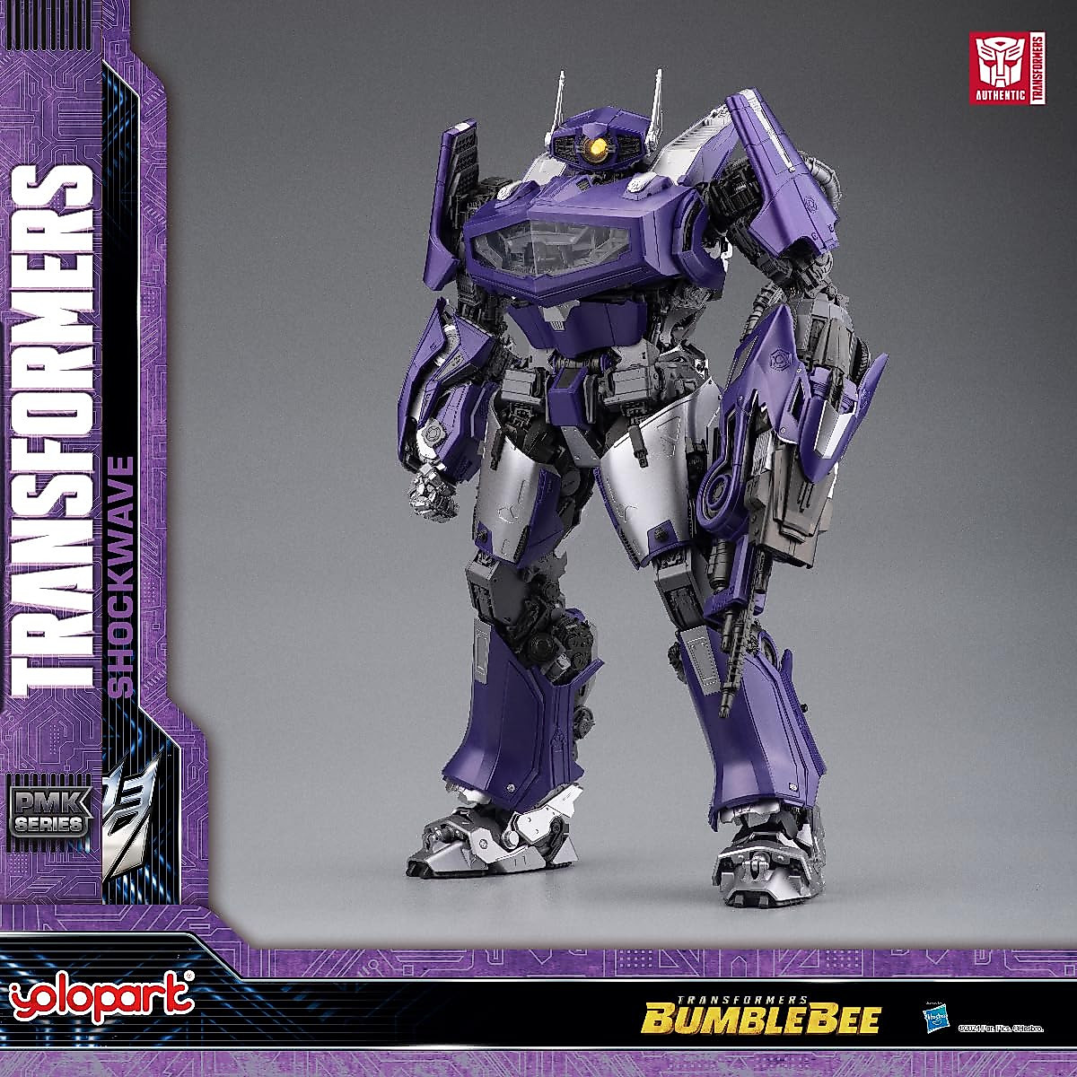 YOLOPARK Transformers Toys Shockwave PLAMO,Bumblebee The Movie,Highly Articulated 11.8 Inch No Converting Transformers Action Figures,Collectible Toys for Boys and Girls Ages 15 Year Old and Up