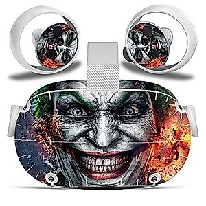 WOYAOFA Stickers Skin for Oculus Quest 2 VR Headset and Controller Stickers，Vinyl Decal Skin for Oculus Quest 2， PC Gaming Virtual Reality Headset Protective Accessories for Oculus Quest 2-0067