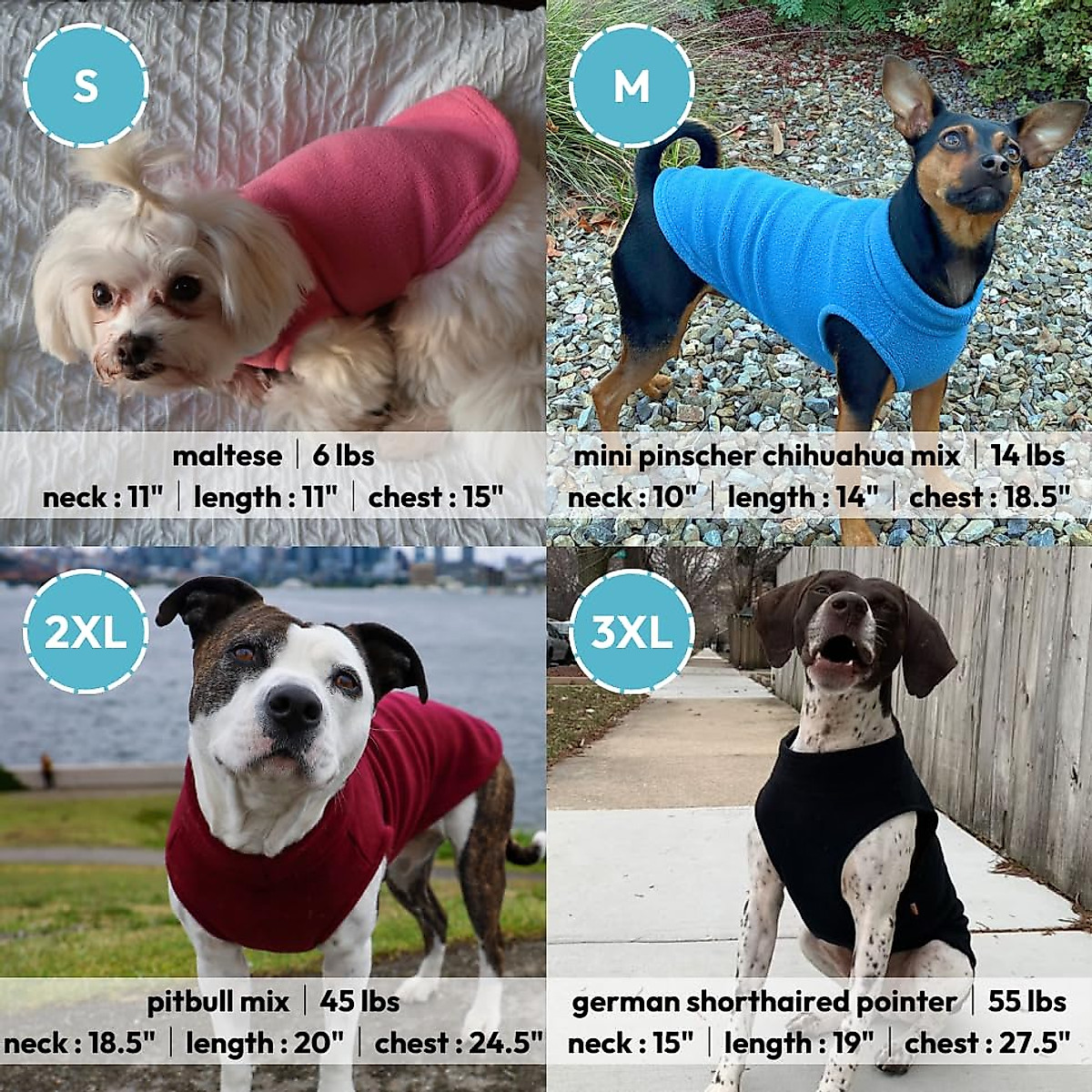 Gooby Stretch Fleece Vest Dog Sweater - Warm Pullover Fleece Dog Jacket - Winter Dog Clothes for Small, Large Dogs, Boy or Girl - Soft, Super Stretchy Fleece Vest Dog Sweater - Grass Green, Medium