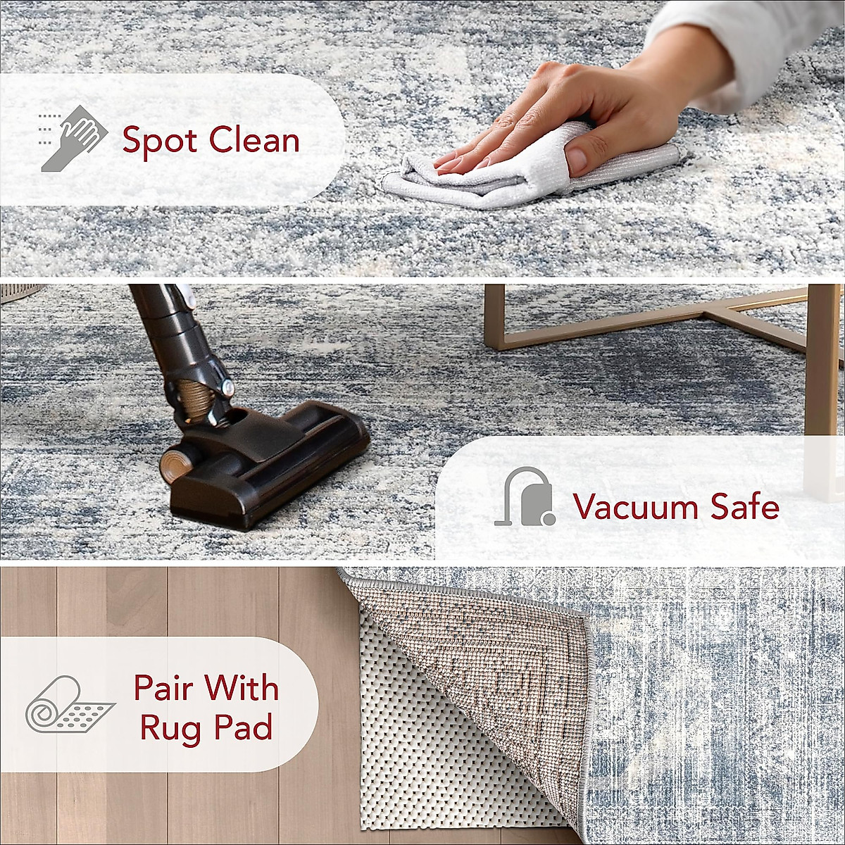 nuLOOM Jayla Barbed Iris Medallion Area Rug, 9x12, Blue