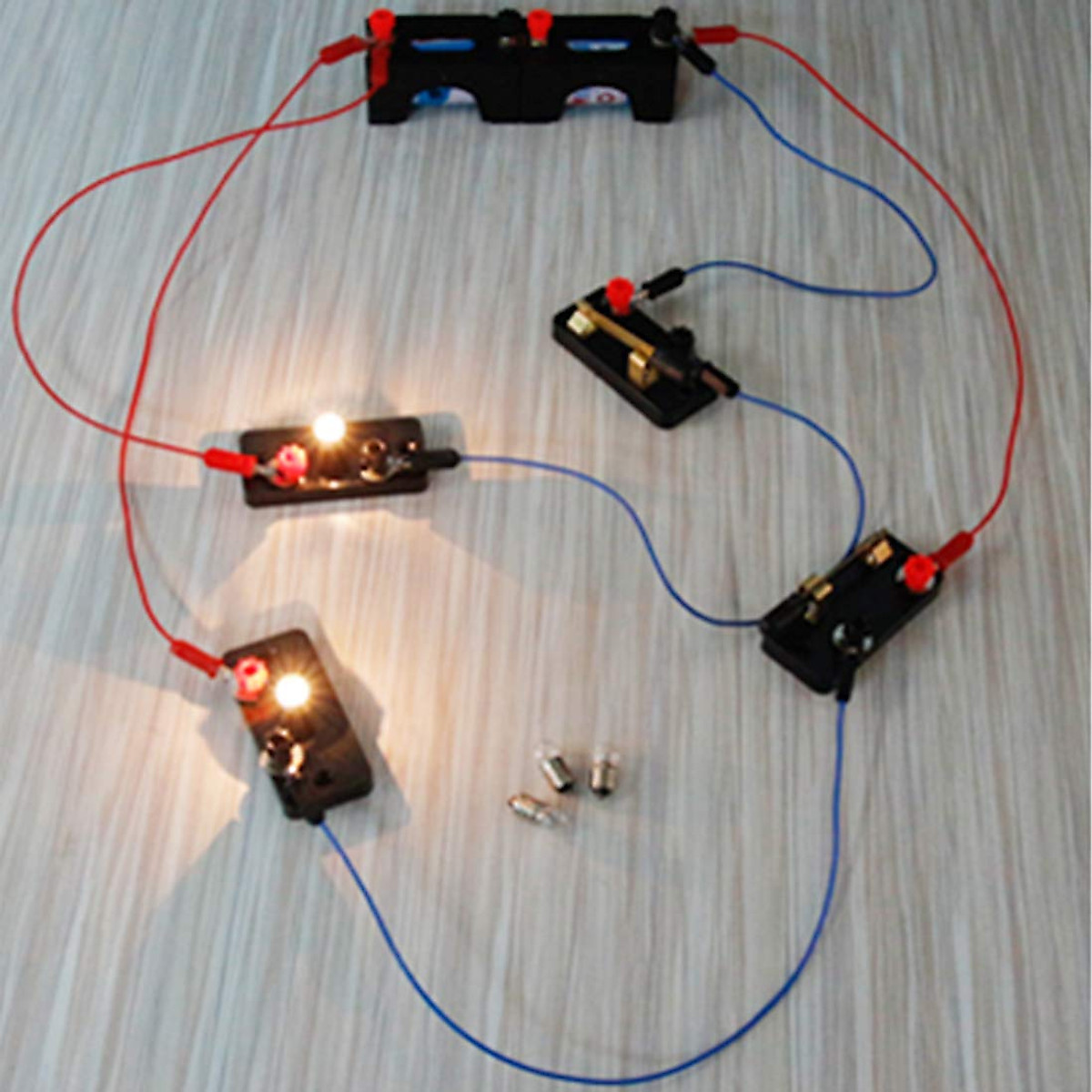 10pcs Lime2018 Single Pole Single Throw Switch:Used For Physics Laboratory,School Electronic Experimenting,great for demos teaching basic principles of electricity & how a simple circuit works