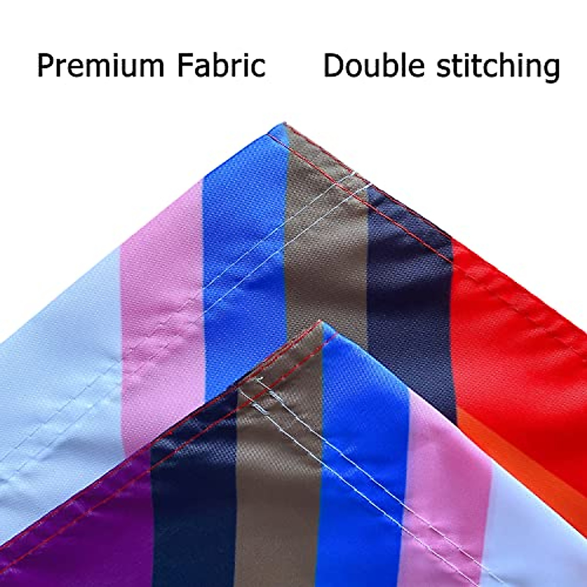 TSMD Progress Pride Garden Flag LGBTQ Inclusive Rainbow Flags Double Sided Outdoor Yard Decorative,12"x 18",2 Pack