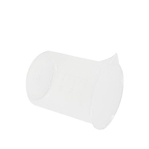 Bettomshin 10Pcs 100ml PP Plastic Measuring Low Form Beaker, Graduated Beakers Multipurpose Mixing Cups Transparent for Lab Kitchen Liquids