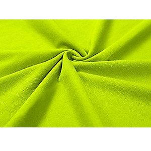 Topdress Women's Swing Tunic Tops 3/4 Sleeve Loose T-Shirt Dress Sprout Green 2X