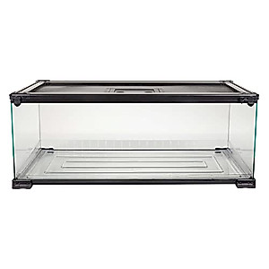 Zilla QuickBuild Terrarium with Easy Clean Bedding Tray, Sleek Glass Reptile Habitat, Easy Setup, Suitable for Most Reptile Pets, Whether Amphibians, Reptilians, Snakes, or Even Arachnids, 30"x12"x12"
