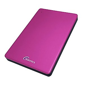 Sonnics 500GB Pink External Portable Hard drive type C USB 3.1 Compatible with Windows PC, Apple Mac, Smart tv, XBOX ONE/Series X & PS4 /PS5
