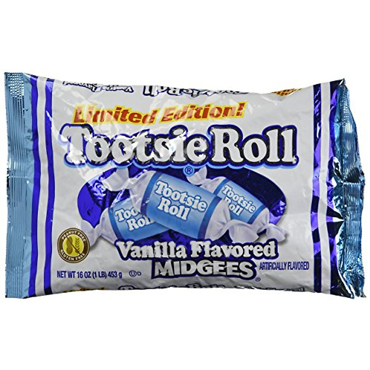 Vanilla Tootsie Roll Midgees Limited Edition 16 Oz by Tootsie Roll