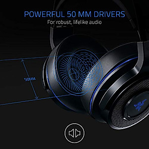 Razer Thresher - Lag-Free Wireless Connection - Retractable Digital Microphone - Gaming Headset Works with PC & PS4