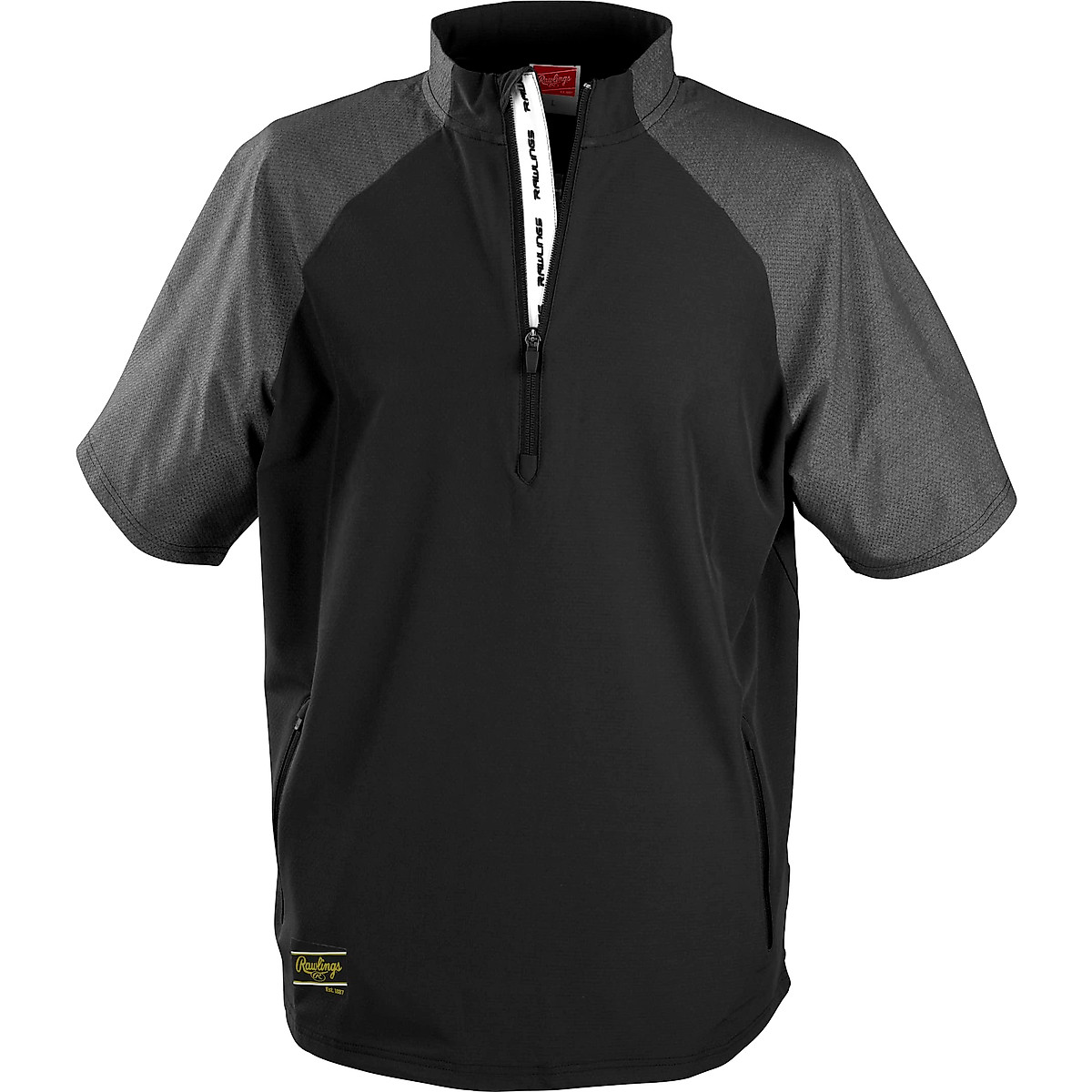 Rawlings COLORSYNC Short Sleeve Cage Jacket | Adult XXX-Large | Black, 3X-Large
