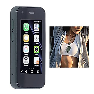 LJCM Mini Smartphone, Small Mobile Phone 2MP Front Camera and 5MP Rear Camera 4 Cores 1GB RAM 8GB ROM Dual Card Dual Standby, for Photography 1580mAh (Dark Green)