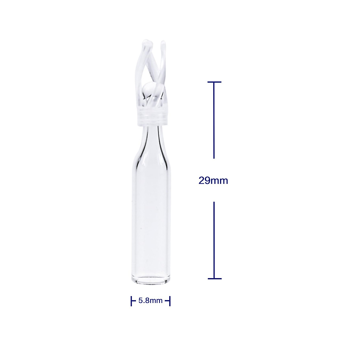 ALWSCI Polyspring Insert Clear Glass, 6 mm Insert Diameter, Volume 250µl, Pack of 100