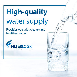 Filterlogic AP810 Whole House Water Filter, Replacement for 3M Aqua-Pure AP810, AP801, AP811, Whirlpool WHKF-GD25BB, WHKF-DWHBB, 5 Micron, 10" x 4.5", Well & Tap Water Filter, Pack of 3