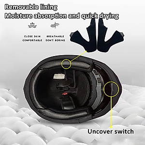 Bluetooth Modular Motorcycle Helmet DOT/ECE Approved Full Face Flip up Anti-Fog Double Visor Helmet Built-in Dual Speaker with Microphone for Adult Men and Women
