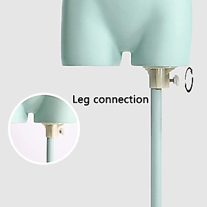 Mannequin Display Stand Female Tailors Dummy,Dressmakers Fashion Mannequin Display,Adjustable Dummy,with Double Reinforced Base (Green 2)