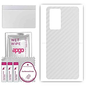 apgo Skin Sticker Film foil Vinyl for The Back for Oppo Reno 6 Pro+ 5G Transparent Carbon
