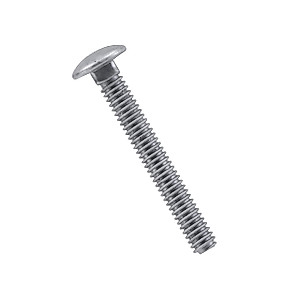 Hillman Galvanized Carriage Bolt 5/16” x 5-1/2”, 50 Count, Blunt Point, Alloy Steel, Self-Locking Round Head Fasteners, Wood and Metal, No Washer Needed, Rust-Resistant (812561)
