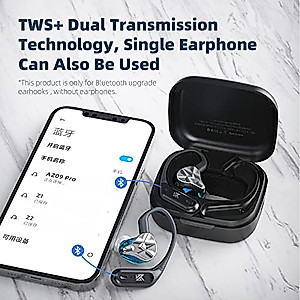 KZ AZ09 Pro Bluetooth 5.2 QCC3040 Ear Hook AZ09 AZ10 earhooks Earphone Upgrade Cable Apt-X HD with Charging Case ZSN PRO X DQ6 Bluetooth Cable (C Pin)