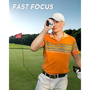 Wosports Golf Rangefinder, 800 Yards Laser Distance Finder with Slope, Flag-Lock with Vibration Distance/Speed/Angle Measurement, Upgraded Battery Cover
