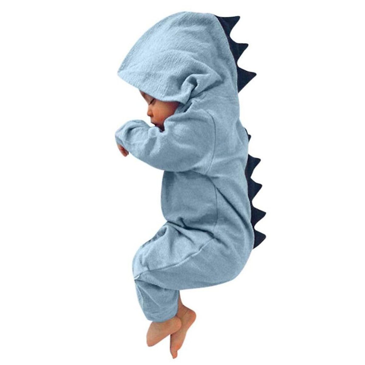 GUCABE Interesting Romper Jumpsuit Outfits Clothes,Infant Baby Kids Dinosaur Hooded Romper Jumpsuit Outfits Clothes (0-3 Months, Blue)