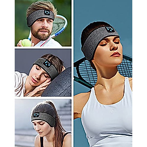 Sleep Headphones Bluetooth Headband, Perytong Sports Bluetooth Headband Headphones with Thin Speakers, Sleep Earbuds, Sleeping Headphones for Workout Running Yoga Nap, Gift for Men and Women