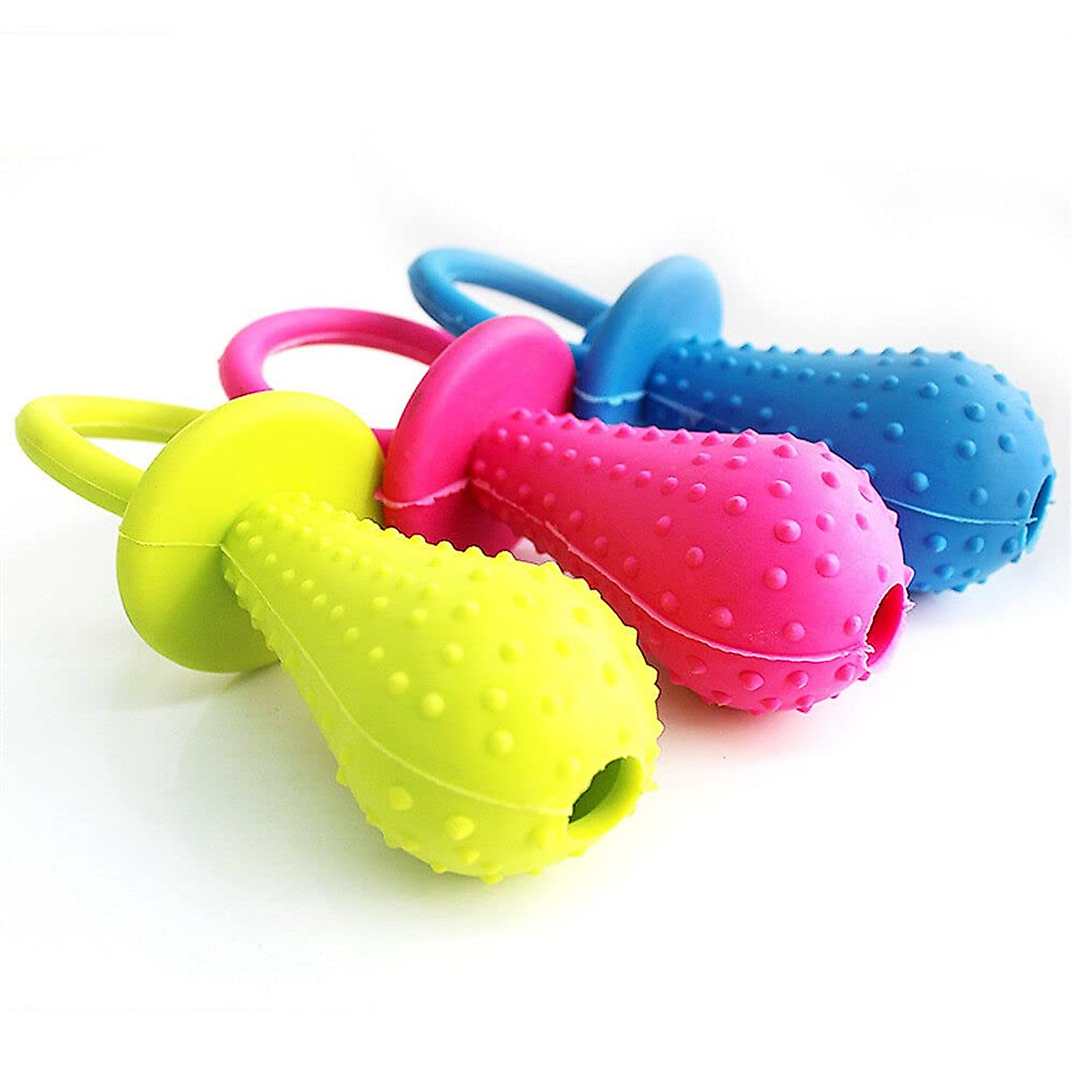 Nipple Shape Dog Cat Chew Toy Pet Dental Bell Toy Small,Color Random Clever