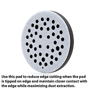 3M Clean Sanding Soft Interface Disc Pad, 44 Holes - Disc Backup Pad for Vacuum Sander - Hook and Loop Attachment - 5" x .5" - 28321
