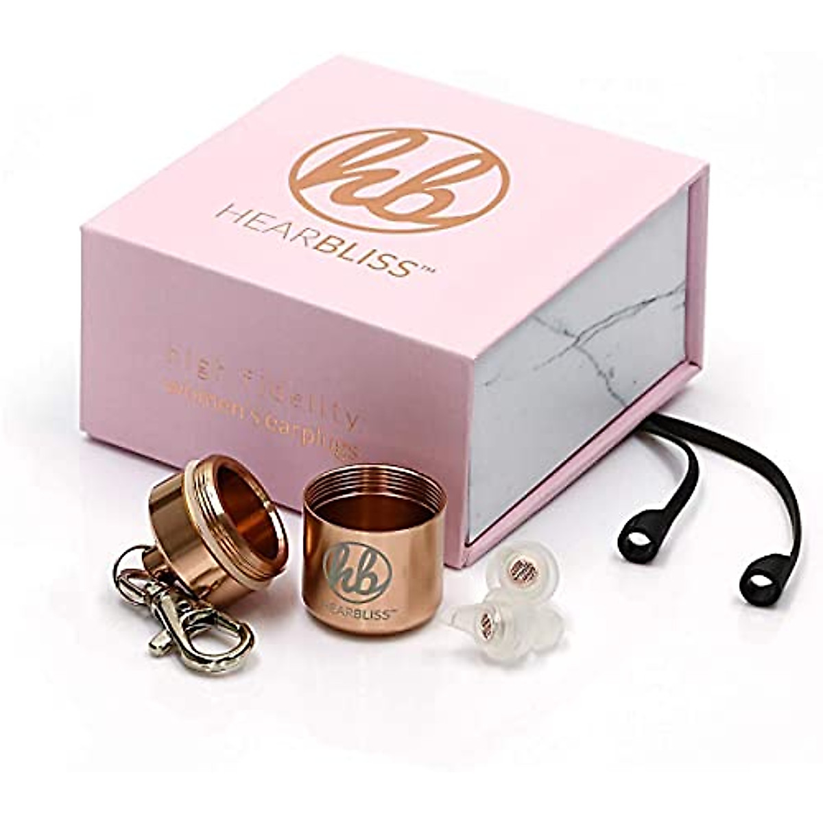 Womens Concert Earplugs - High Fidelity Ear Plugs & Hearing Protection - Musician Ear Protection, Small Ear Plugs for Concerts, Motorcycle Ear Plugs Noise Reduction, Reusable Silicone Ear Plug