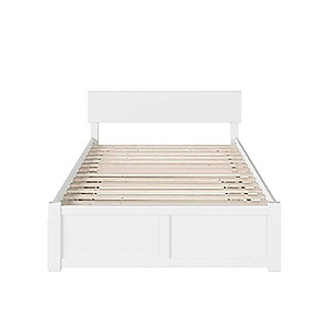 Atlantic Furniture AR8132052 Orlando Platform, Full, White