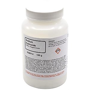 ALDON Innovating Science Reagent-Grade Sodium Hydroxide Pellet, 100g - The Curated Chemical Collection