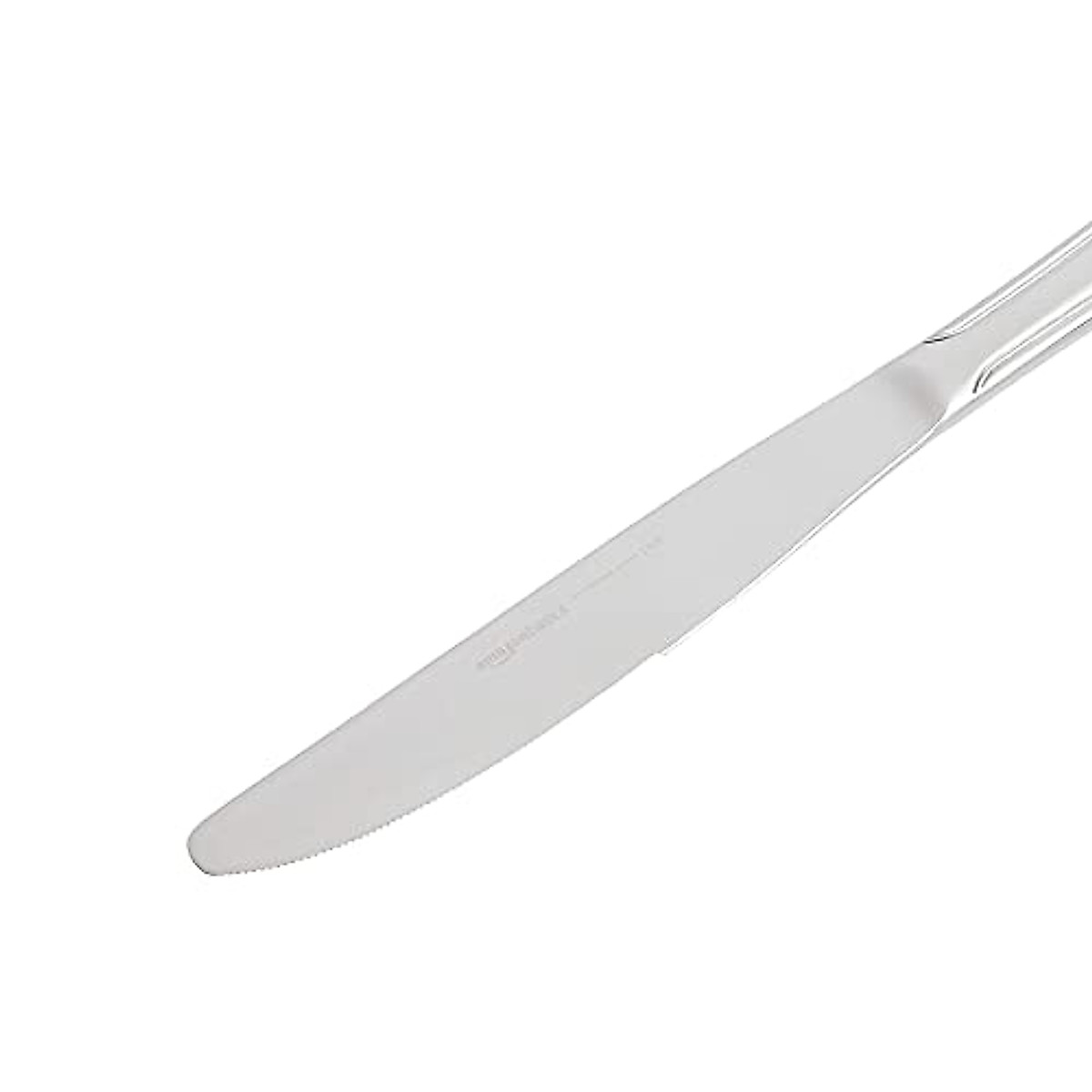 Amazon Basics 20-Piece Stainless Steel Crown Flatware Set, Service for 4, Silver