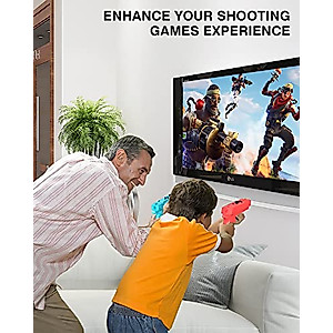 𝙎𝙬𝙞𝙩𝙘𝙝 𝙎𝙥𝙤𝙧𝙩𝙨 𝘼𝙘𝙘𝙚𝙨𝙨𝙤𝙧𝙞𝙚𝙨 𝘽𝙪𝙣𝙙𝙡𝙚 - HOZKAII 22 in 1 Family Accessories Kit Pack for Nintendo Switch/OLED Sports Games with Charging Dock, Game Guns, Tennis Rackets, Golf Clubs, Wrist Bands & Leg Strap