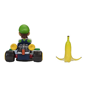 Super Mario Spin Out 2.5" Mariokart - Luigi Racer Vehicle